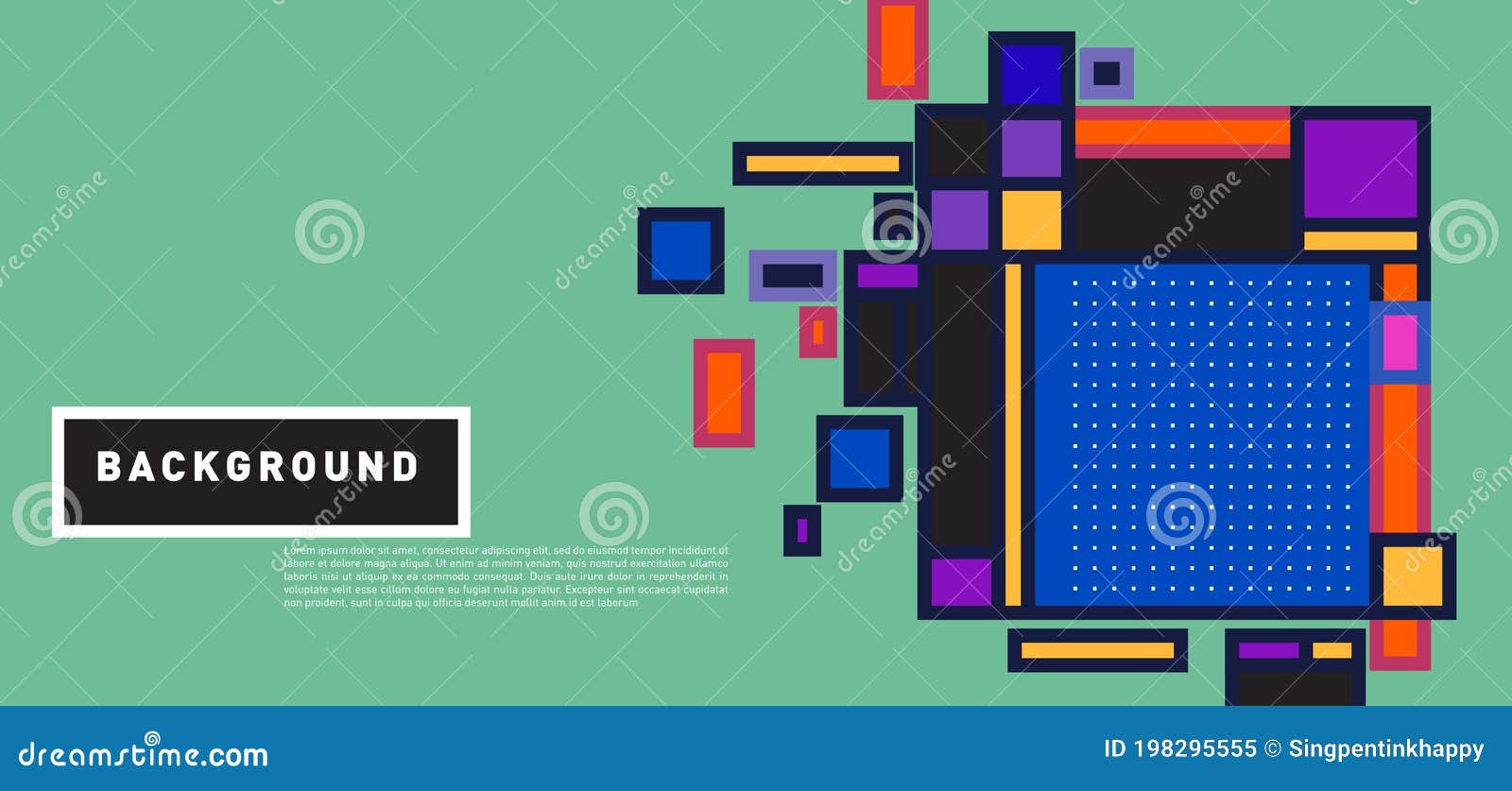 Vector Abstract Colorful Rectangle Background for Banner Stock Vector ...