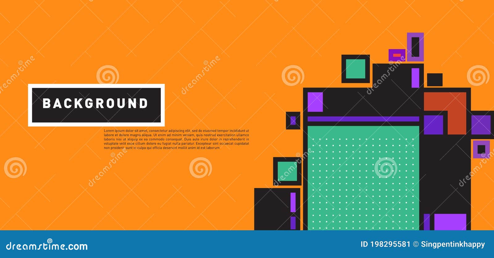 Vector Abstract Colorful Rectangle Background for Banner Stock Vector ...