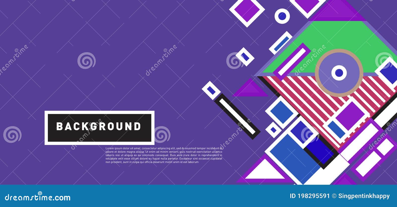 Vector Abstract Colorful Rectangle Background for Banner Stock Vector ...