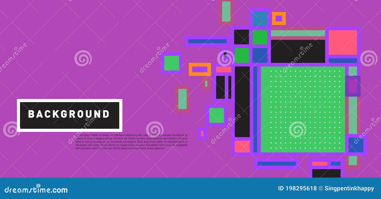 Vector Abstract Colorful Rectangle Background for Banner Stock Vector ...