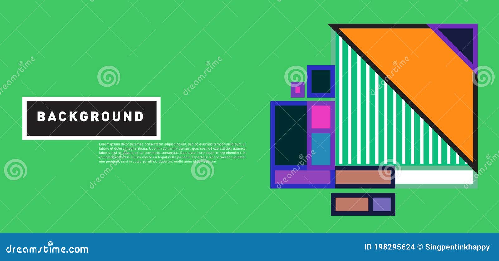 Vector Abstract Colorful Rectangle Background for Banner Stock Vector ...