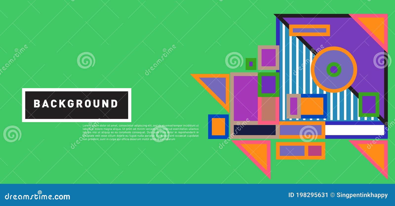 Vector Abstract Colorful Rectangle Background for Banner Stock Vector ...