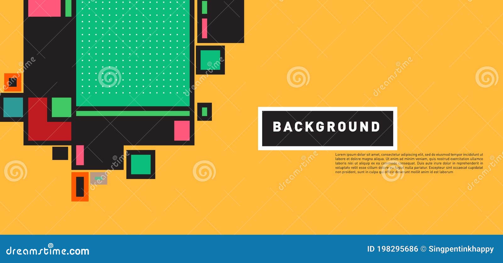 Vector Abstract Colorful Rectangle Background for Banner Stock Vector ...