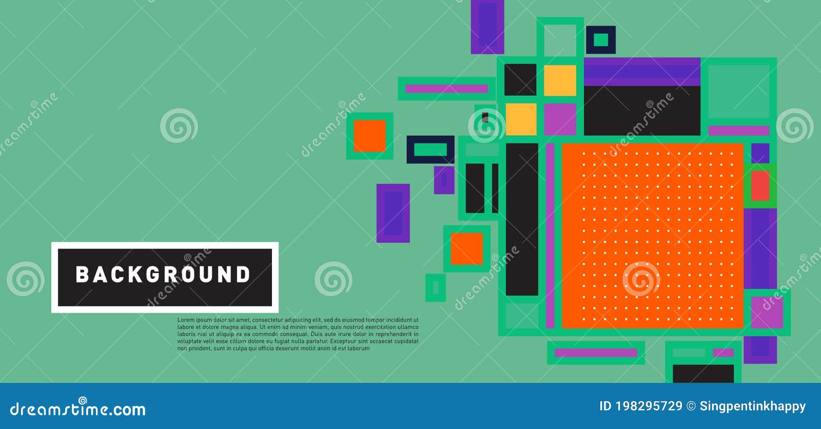 Vector Abstract Colorful Rectangle Background for Banner Stock Vector ...