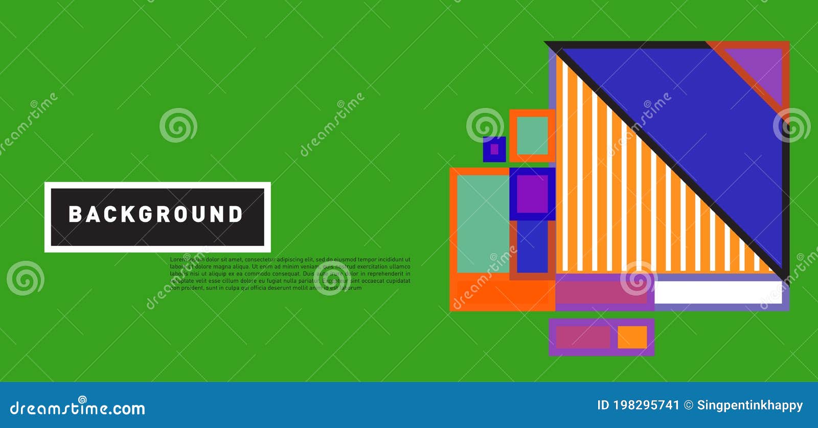 Vector Abstract Colorful Rectangle Background for Banner Stock Vector ...