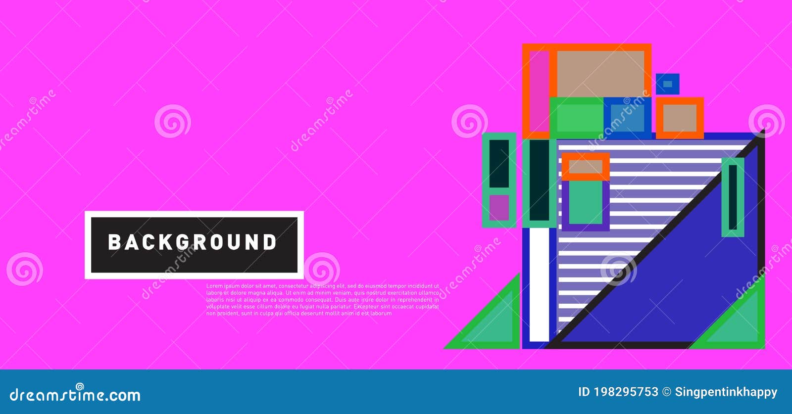 Vector Abstract Colorful Rectangle Background for Banner Stock Vector ...