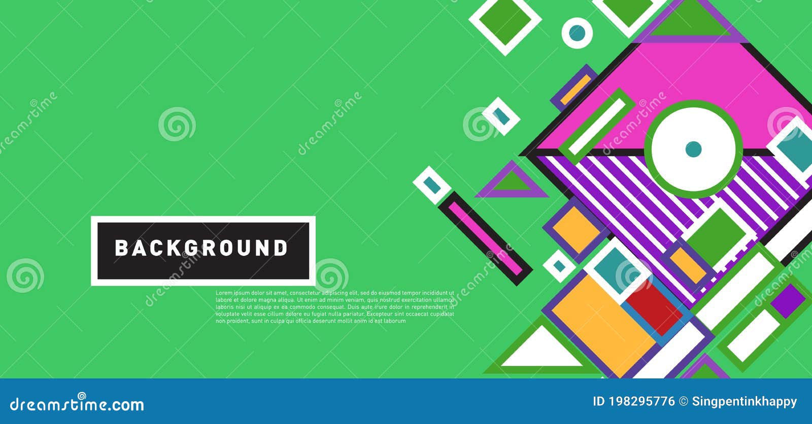 Vector Abstract Colorful Rectangle Background for Banner Stock Vector ...