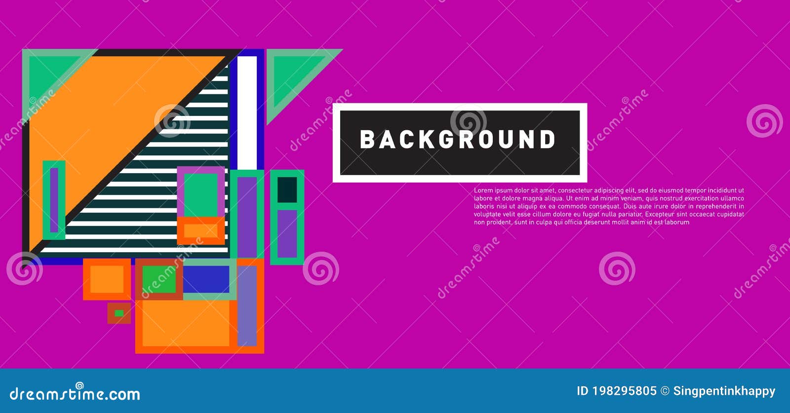 Vector Abstract Colorful Rectangle Background for Banner Stock Vector ...