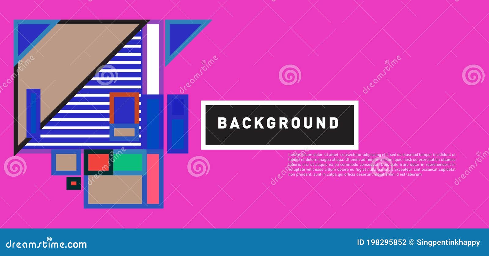 Vector Abstract Colorful Rectangle Background for Banner Stock Vector ...