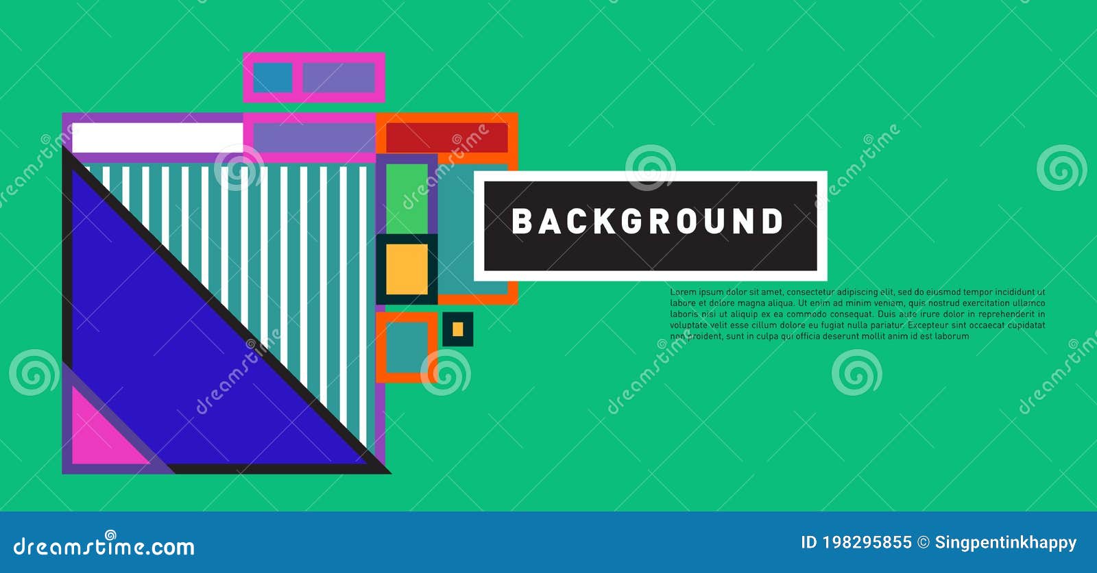 Vector Abstract Colorful Rectangle Background for Banner Stock Vector ...