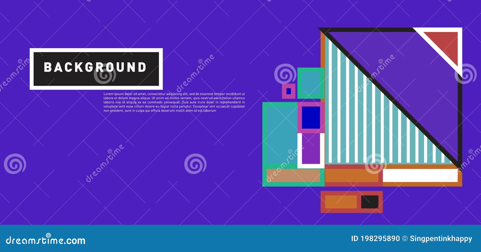 Vector Abstract Colorful Rectangle Background for Banner Stock Vector ...