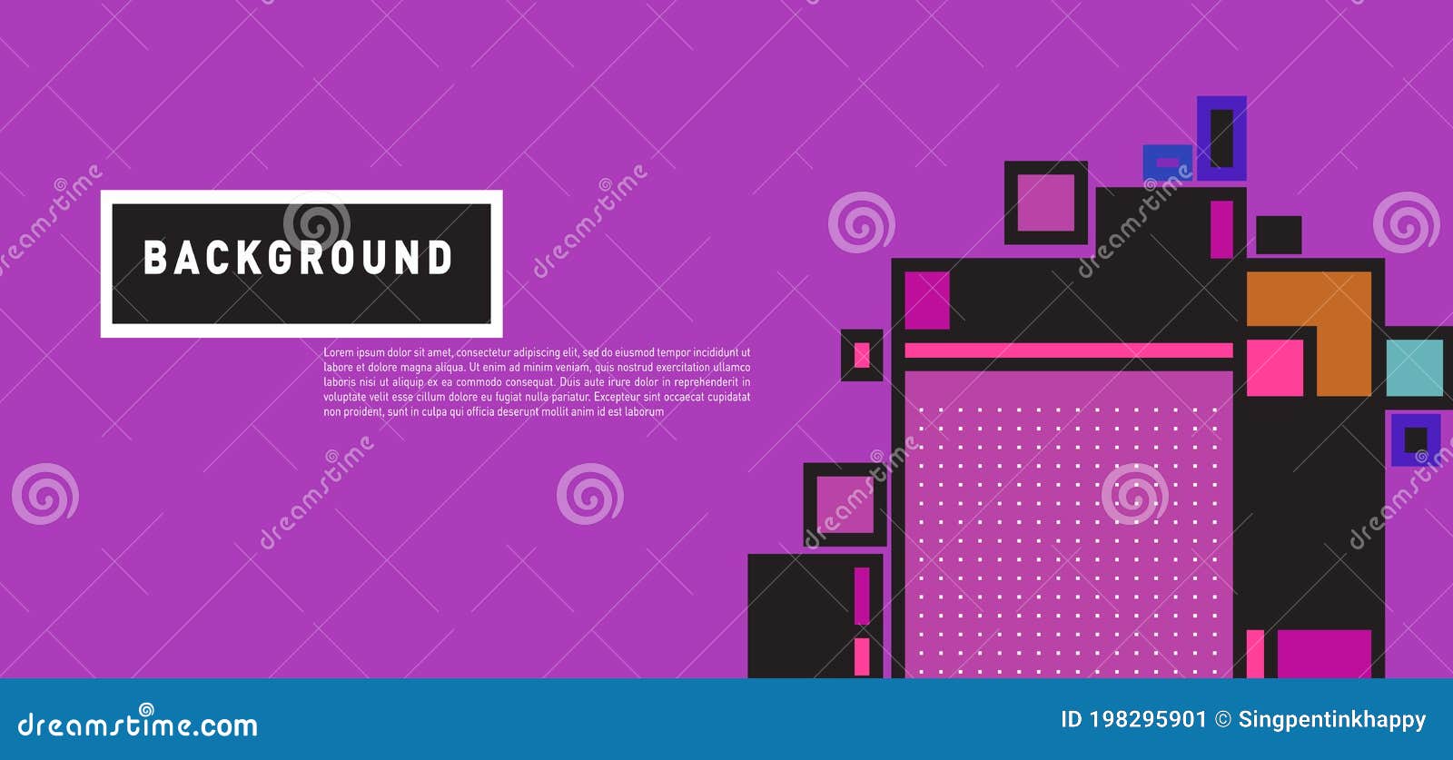 Vector Abstract Colorful Rectangle Background for Banner Stock Vector ...