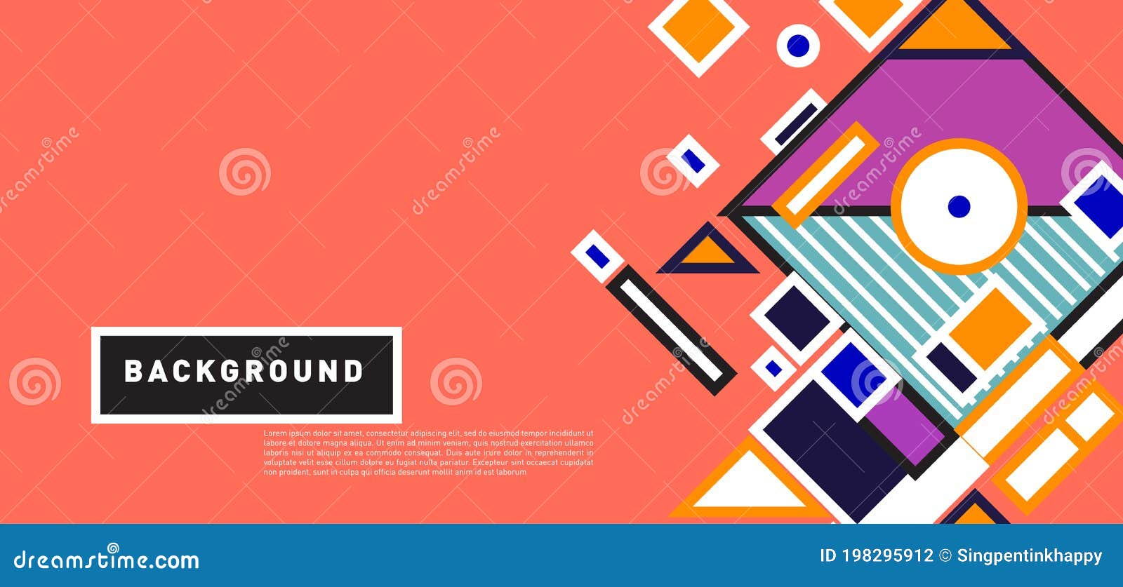 Vector Abstract Colorful Rectangle Background for Banner Stock Vector ...