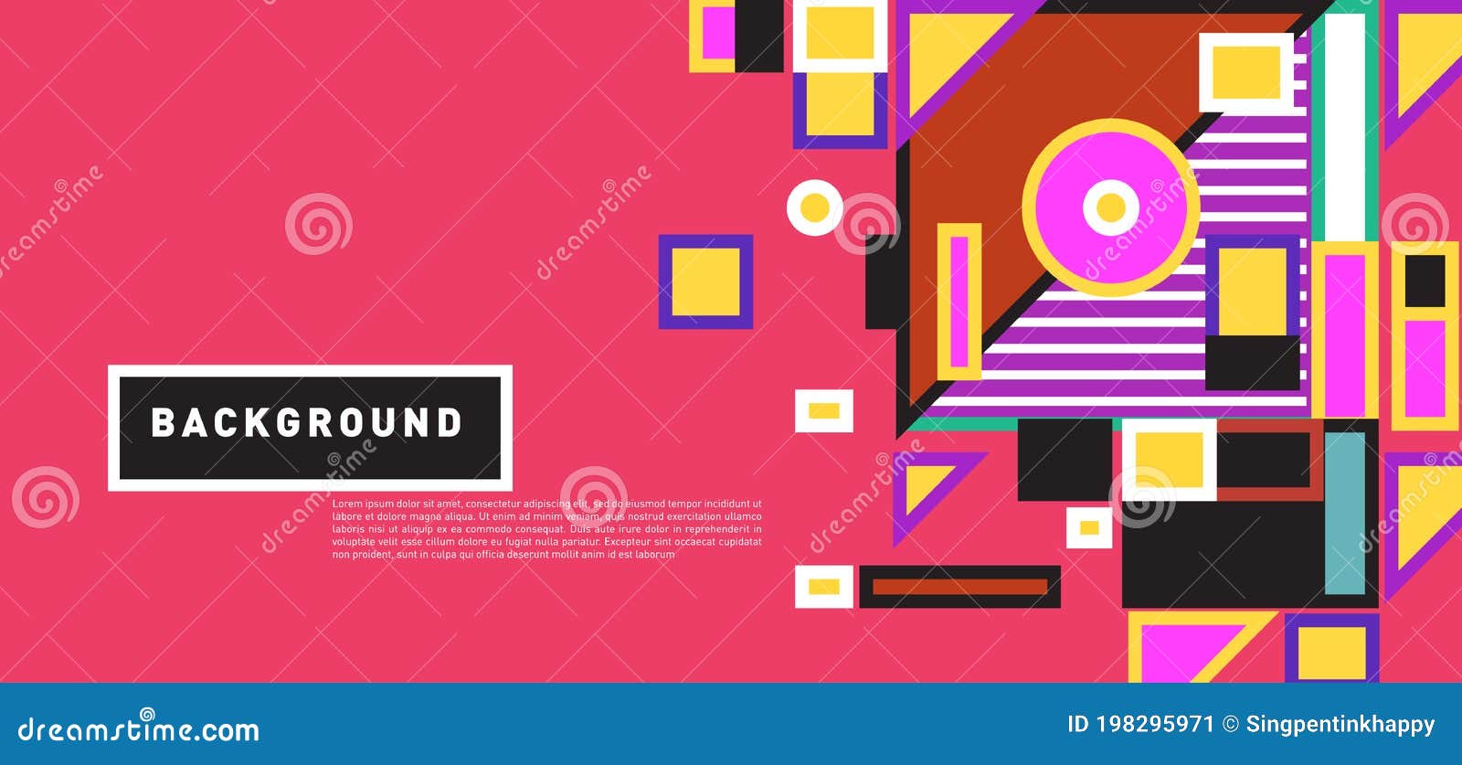 Vector Abstract Colorful Rectangle Background for Banner Stock Vector ...