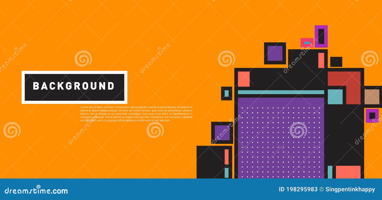 Vector Abstract Colorful Rectangle Background for Banner Stock Vector ...