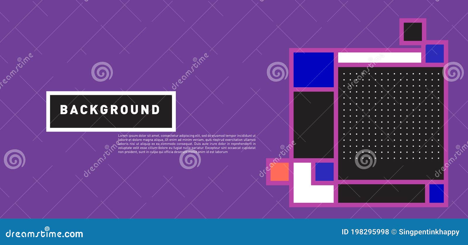 Vector Abstract Colorful Rectangle Background for Banner Stock Vector ...