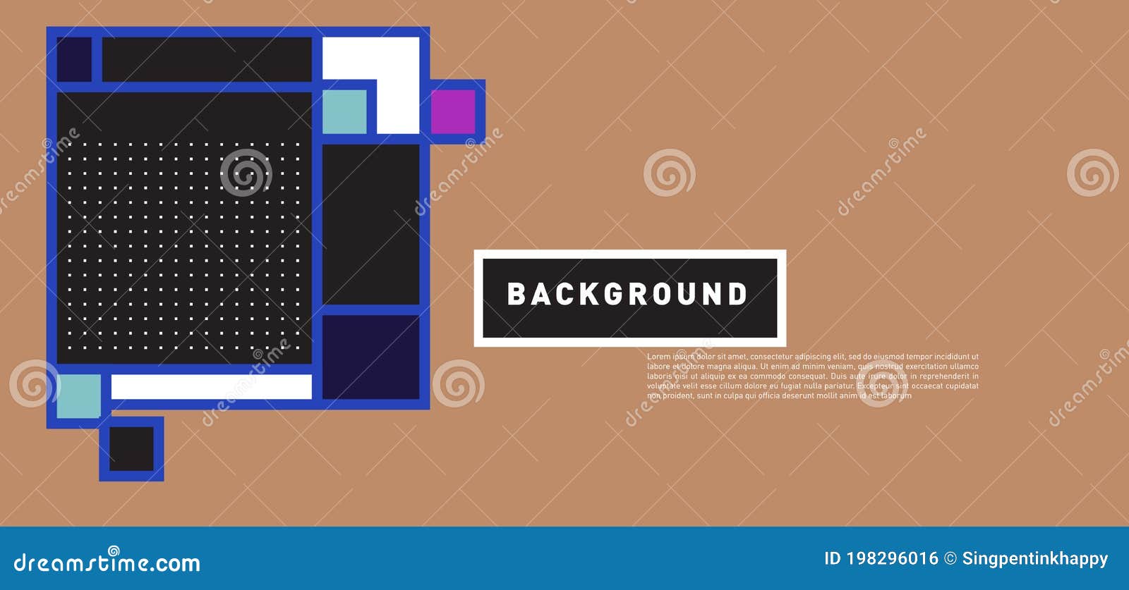 Vector Abstract Colorful Rectangle Background for Banner Stock Vector ...