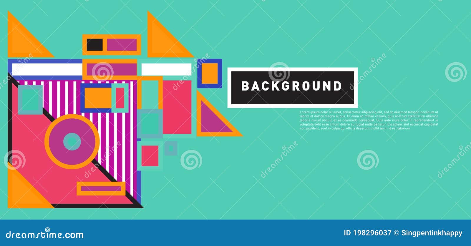 Vector Abstract Colorful Rectangle Background for Banner Stock Vector ...
