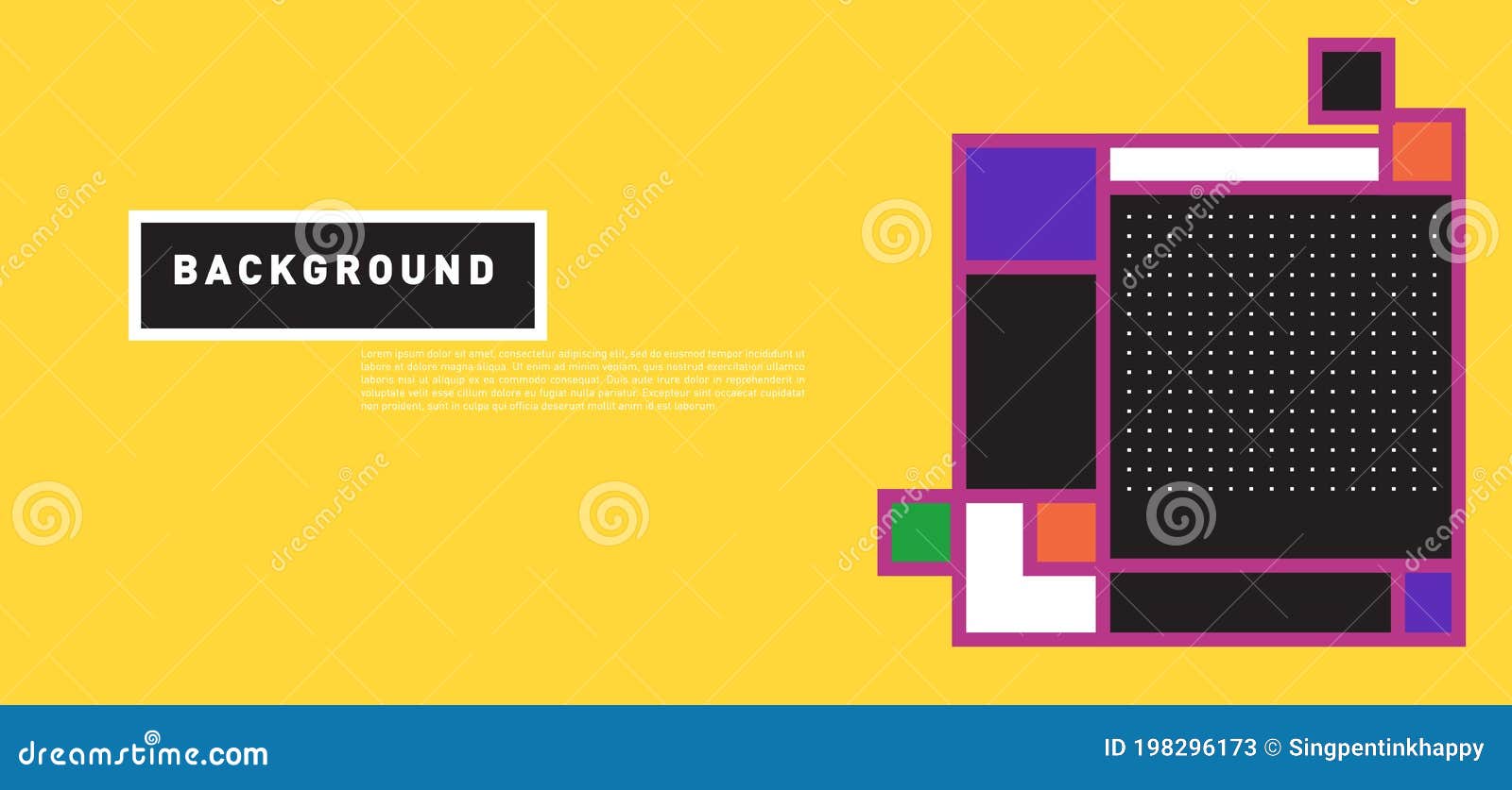Vector Abstract Colorful Rectangle Background for Banner Stock Vector ...
