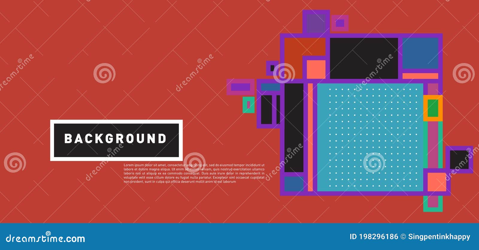 Vector Abstract Colorful Rectangle Background for Banner Stock Vector ...