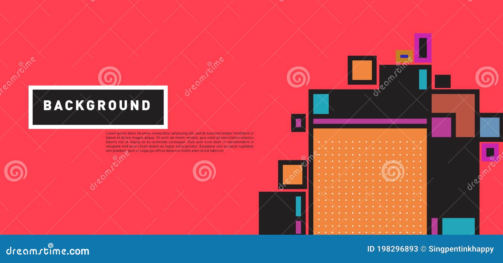 Vector Abstract Colorful Rectangle Background for Banner Stock Vector ...