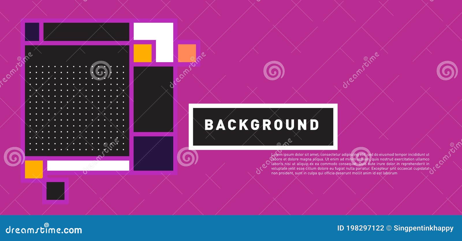 Vector Abstract Colorful Rectangle Background for Banner Stock Vector ...