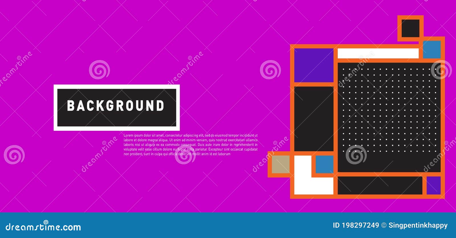 Vector Abstract Colorful Rectangle Background for Banner Stock Vector ...