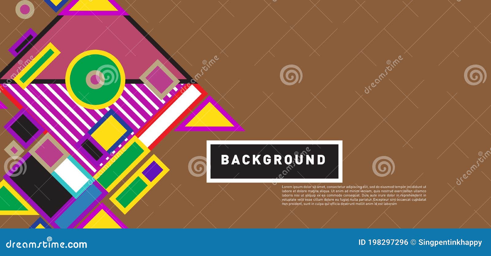 Vector Abstract Colorful Rectangle Background for Banner Stock Vector ...