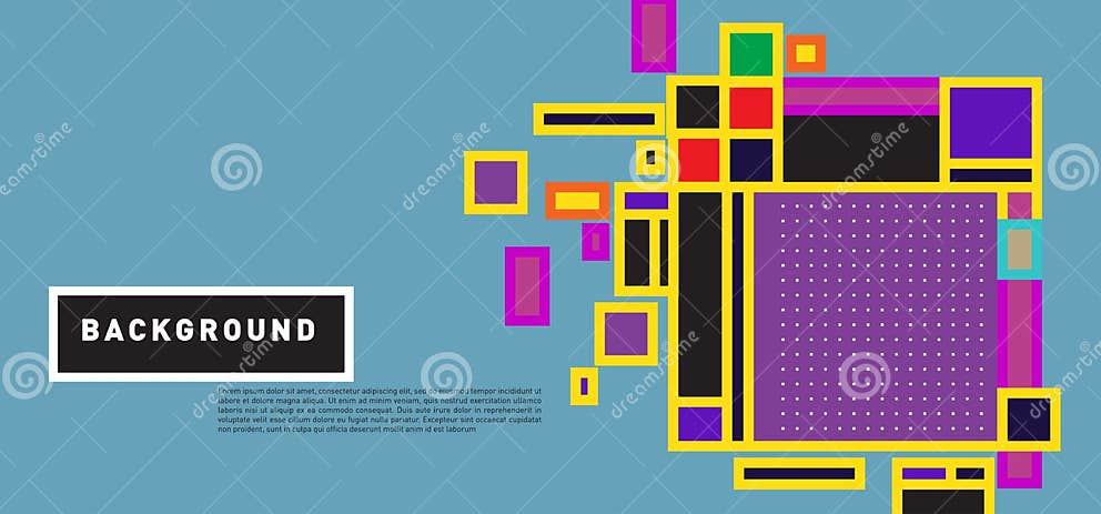Vector Abstract Colorful Rectangle Background for Banner Stock Vector ...