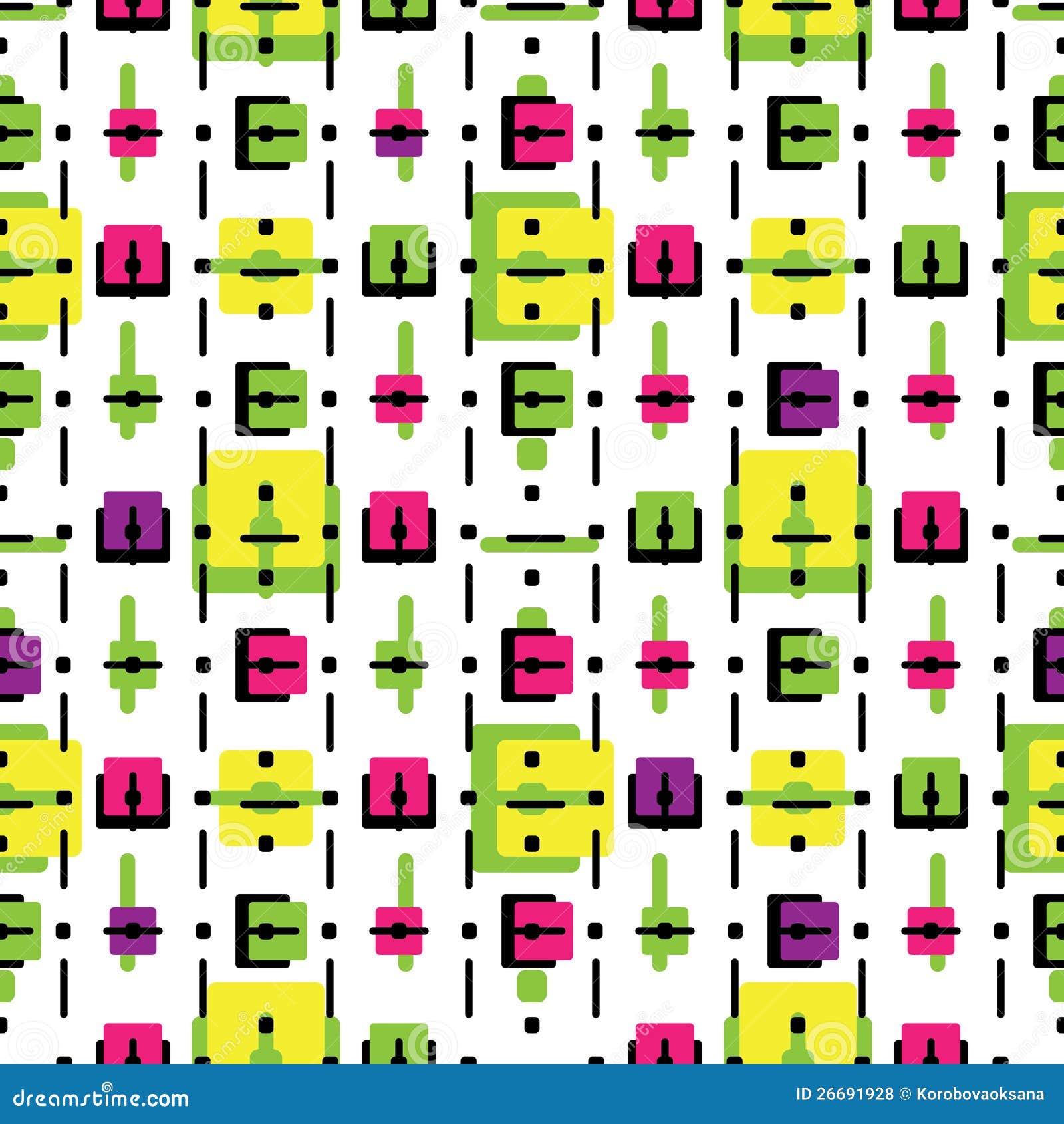 Vector Abstract Colorful Seamless Pattern Backgrou Stock Vector ...