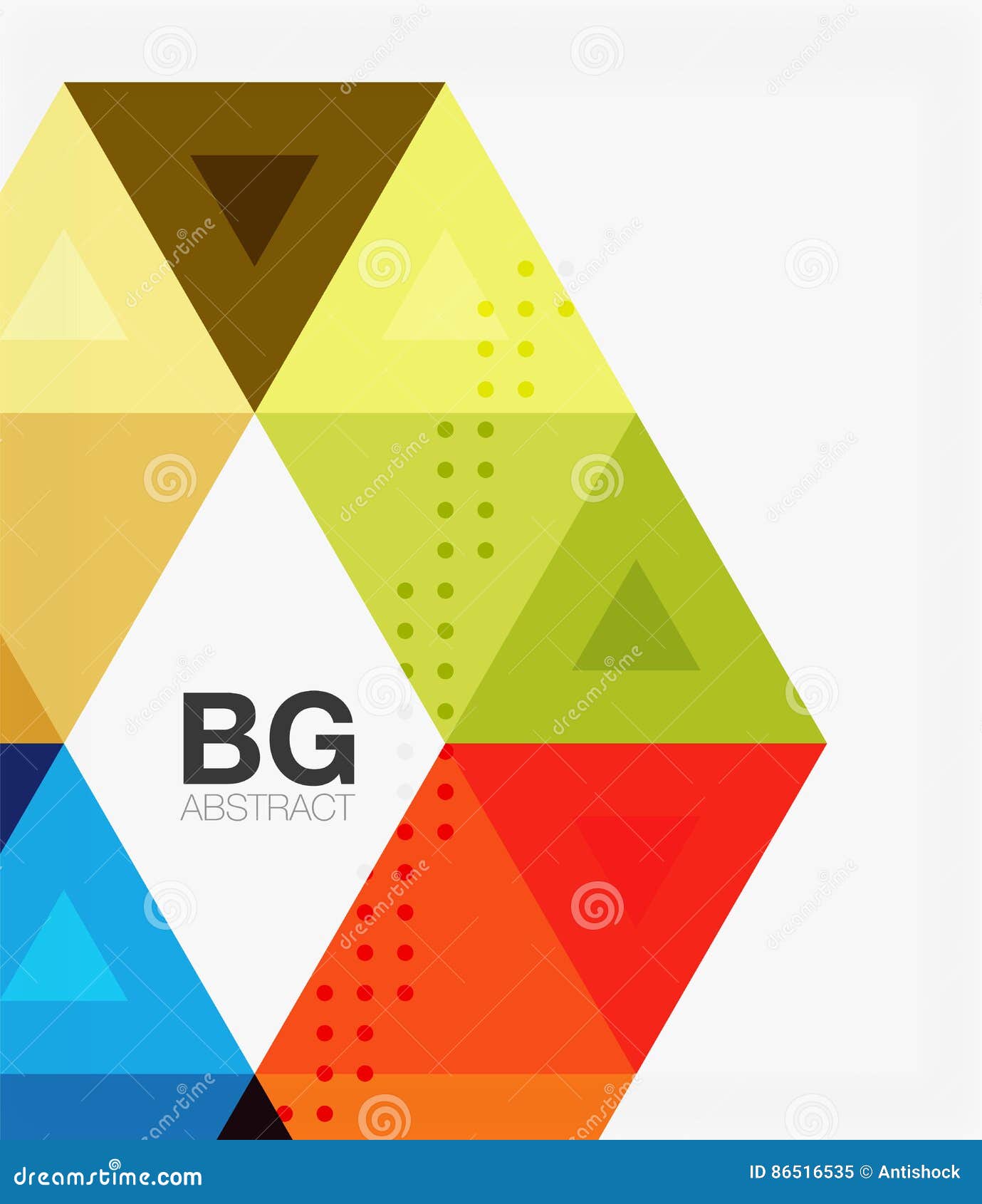 Vector Abstract Colorful Triangle Repetition Stock Illustration ...