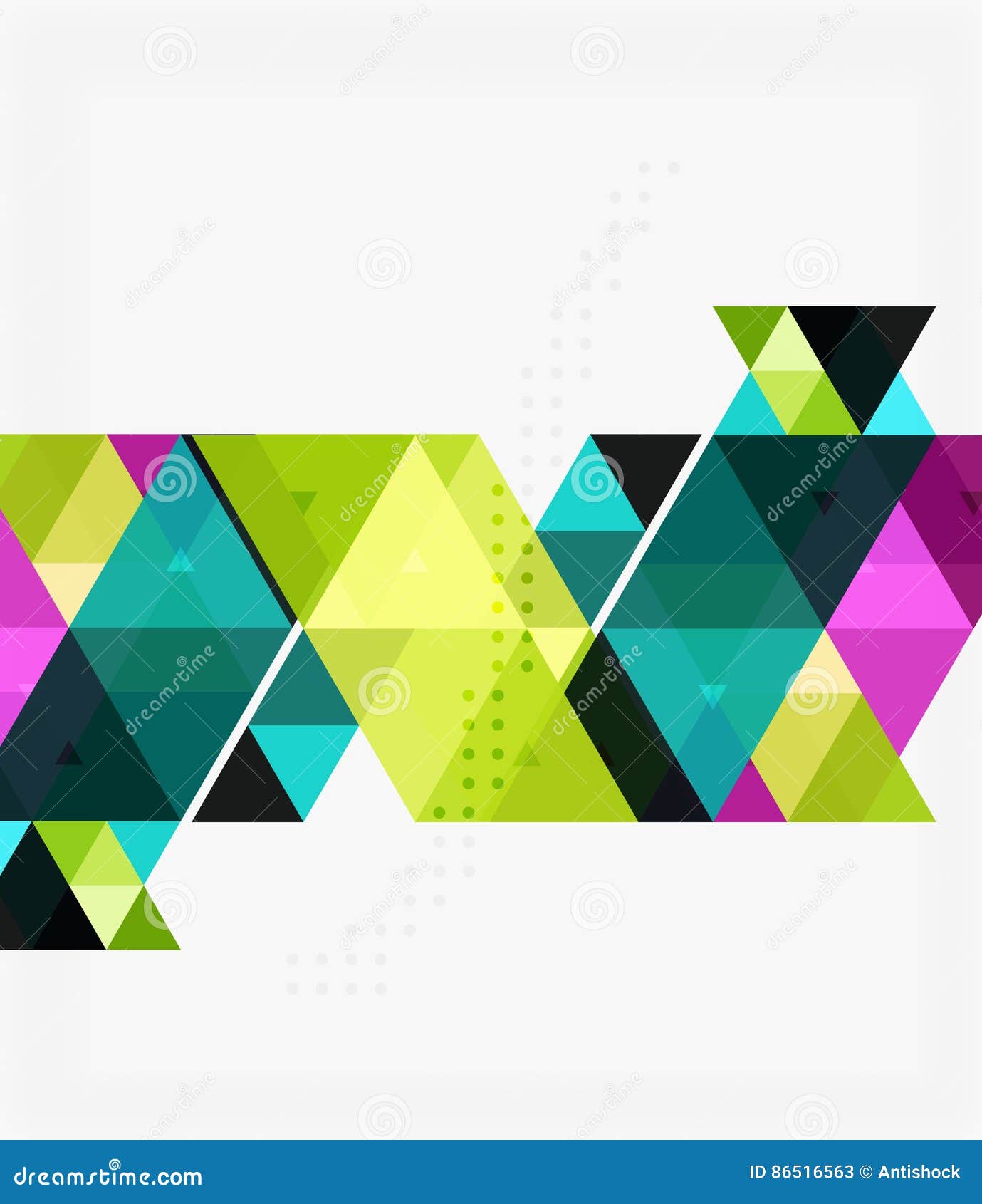 Vector Abstract Colorful Triangle Repetition Stock Illustration ...