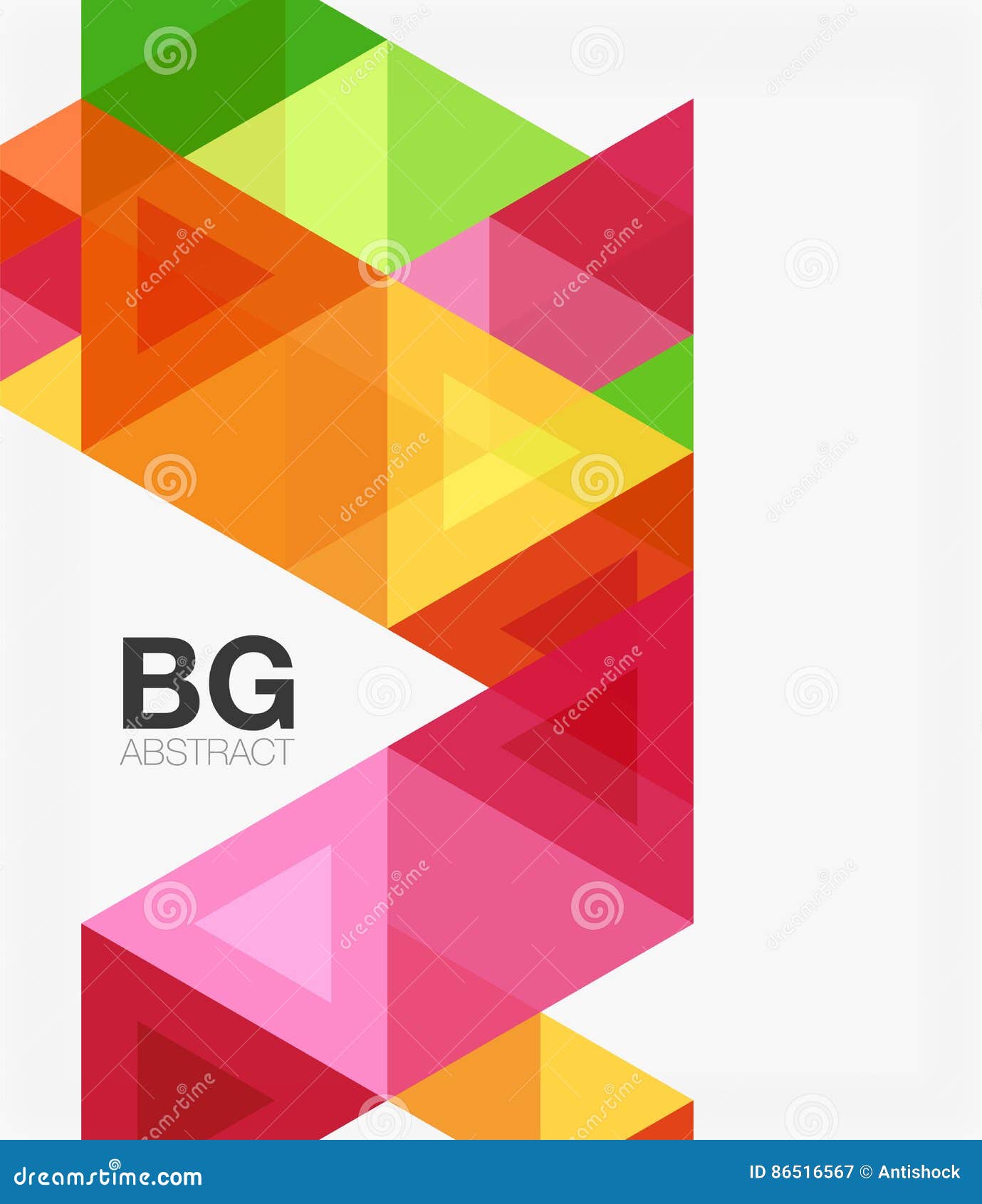 Vector Abstract Colorful Triangle Repetition Stock Illustration ...