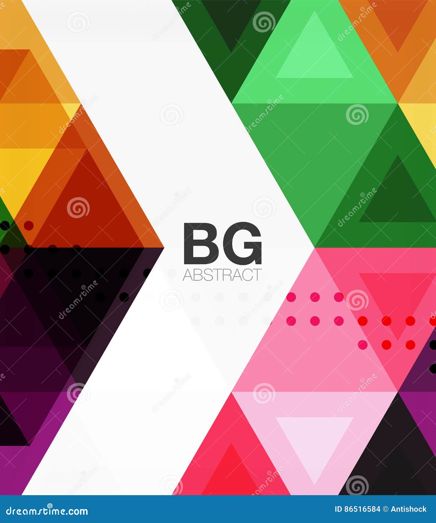 Vector Abstract Colorful Triangle Repetition Stock Illustration ...