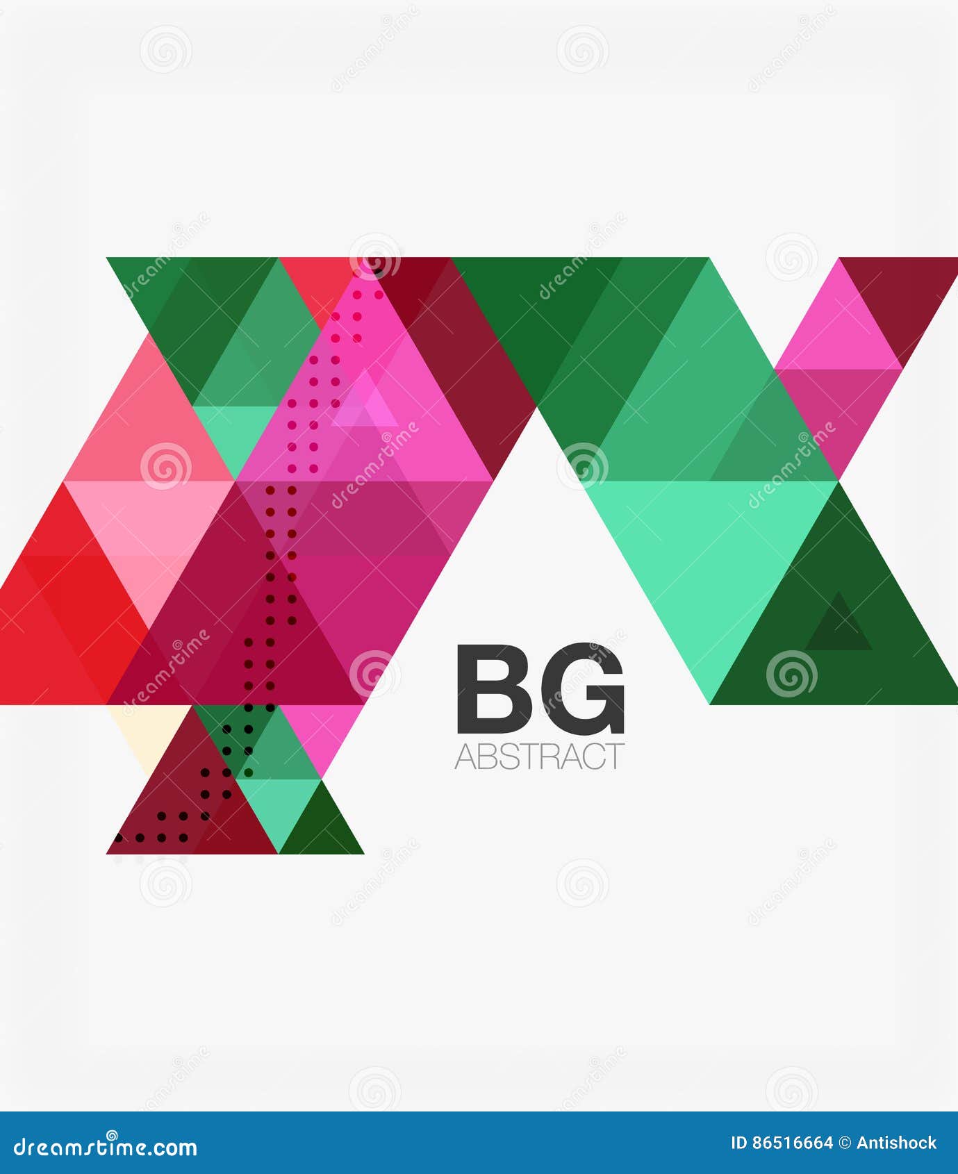 Vector Abstract Colorful Triangle Repetition Stock Illustration ...