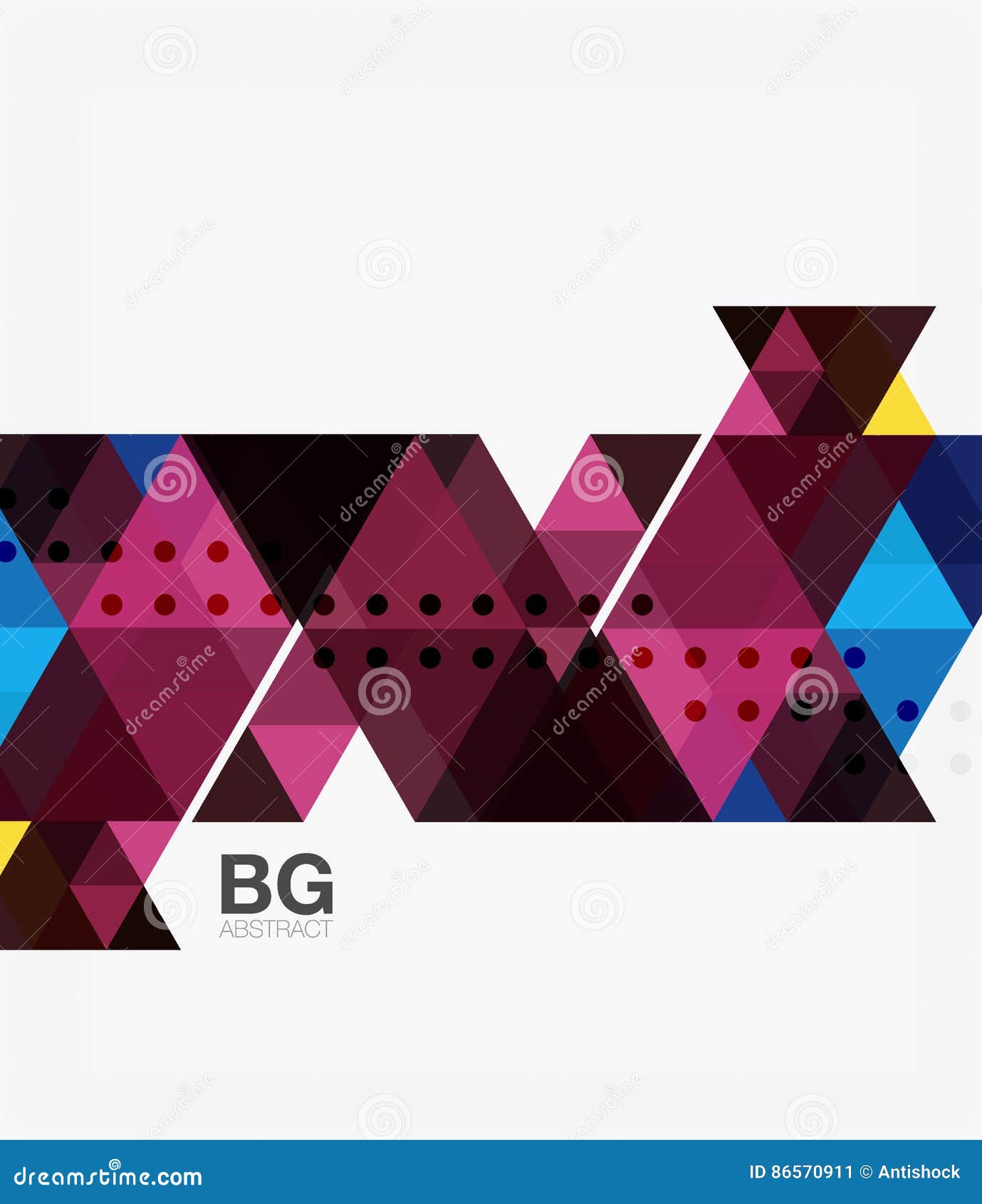 Vector Abstract Colorful Triangle Repetition Stock Illustration ...
