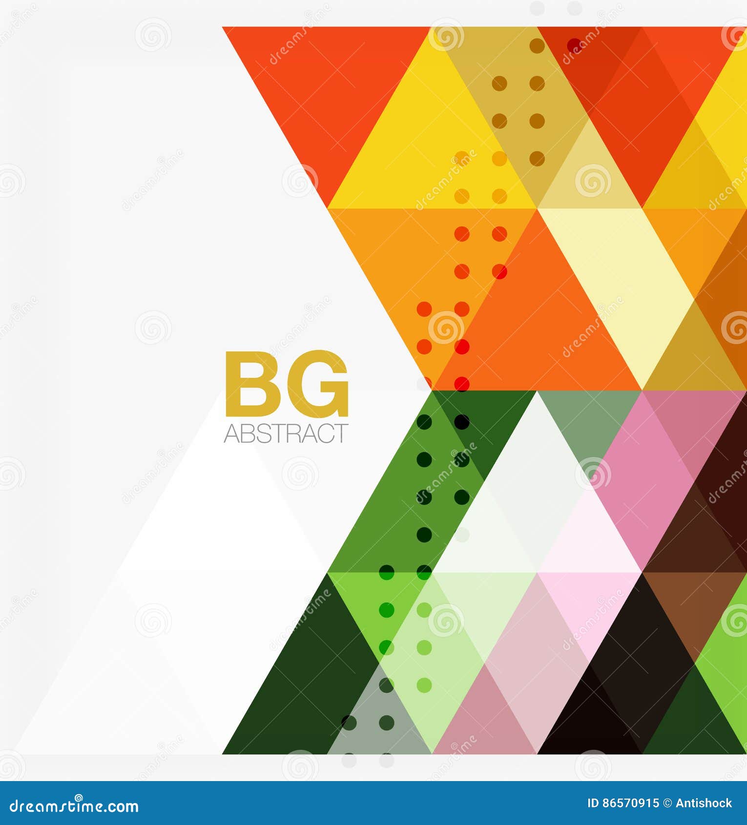 Vector Abstract Colorful Triangle Repetition Stock Illustration ...