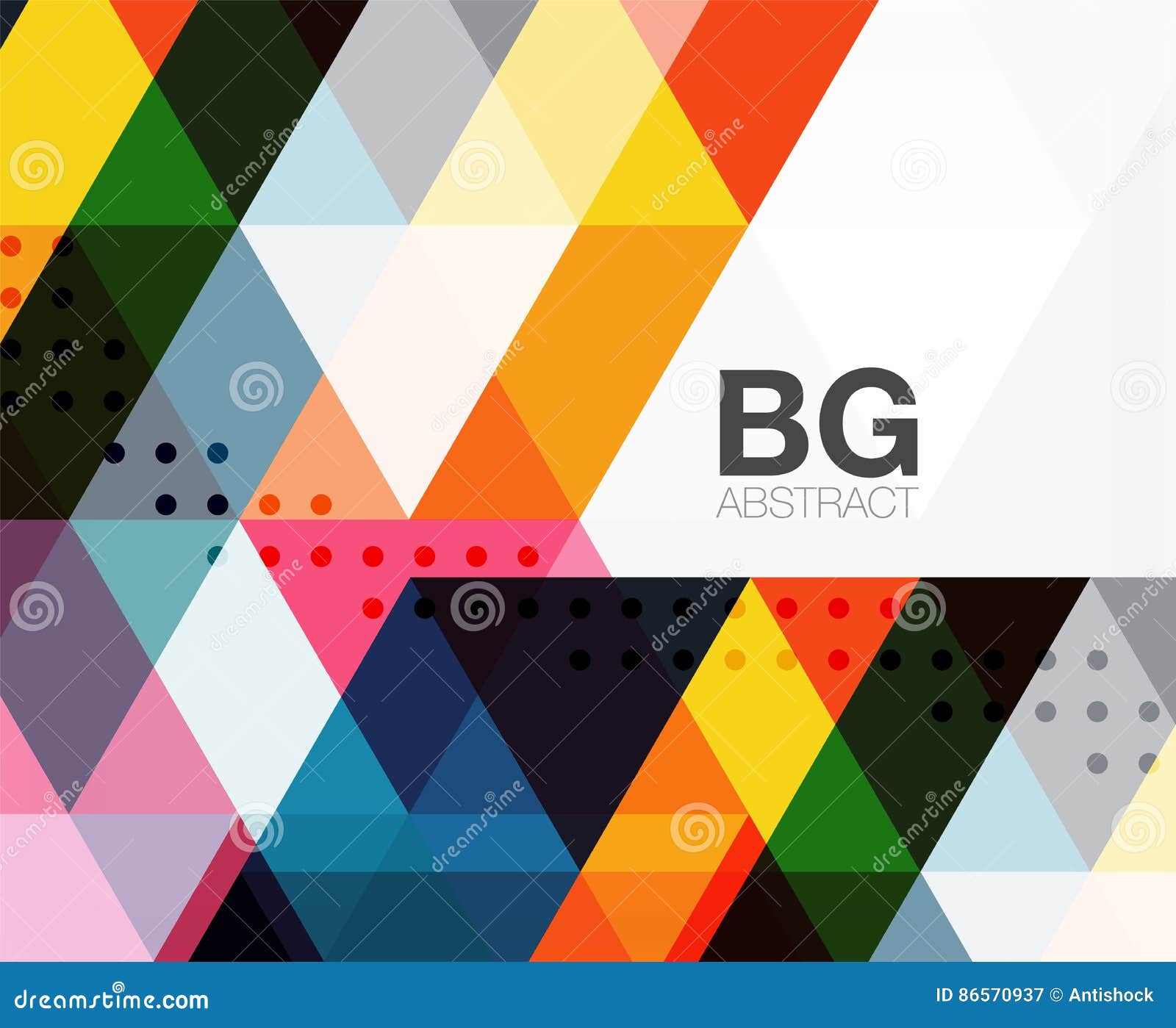 Vector Abstract Colorful Triangle Repetition Stock Illustration ...