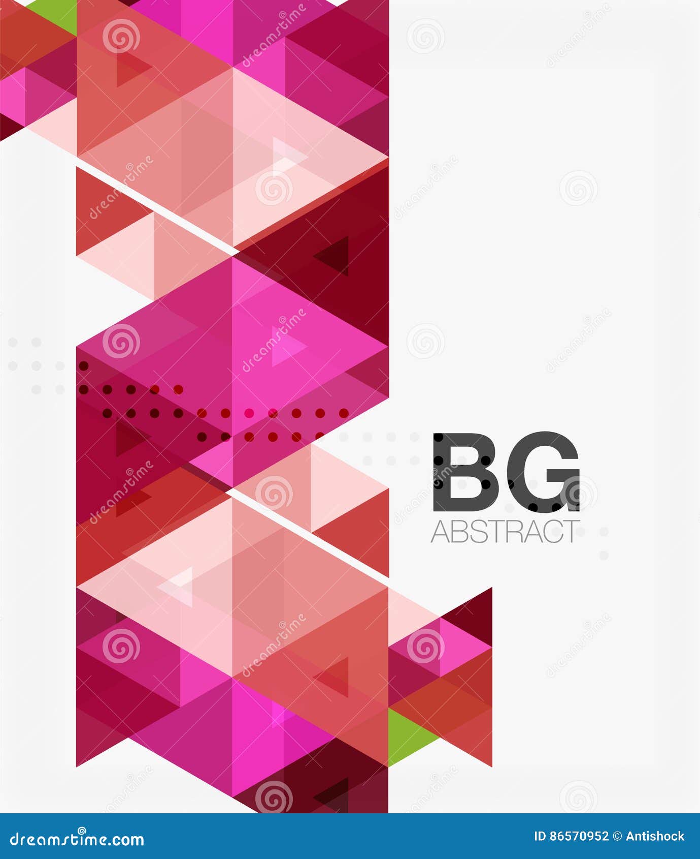 Vector Abstract Colorful Triangle Repetition Stock Illustration ...