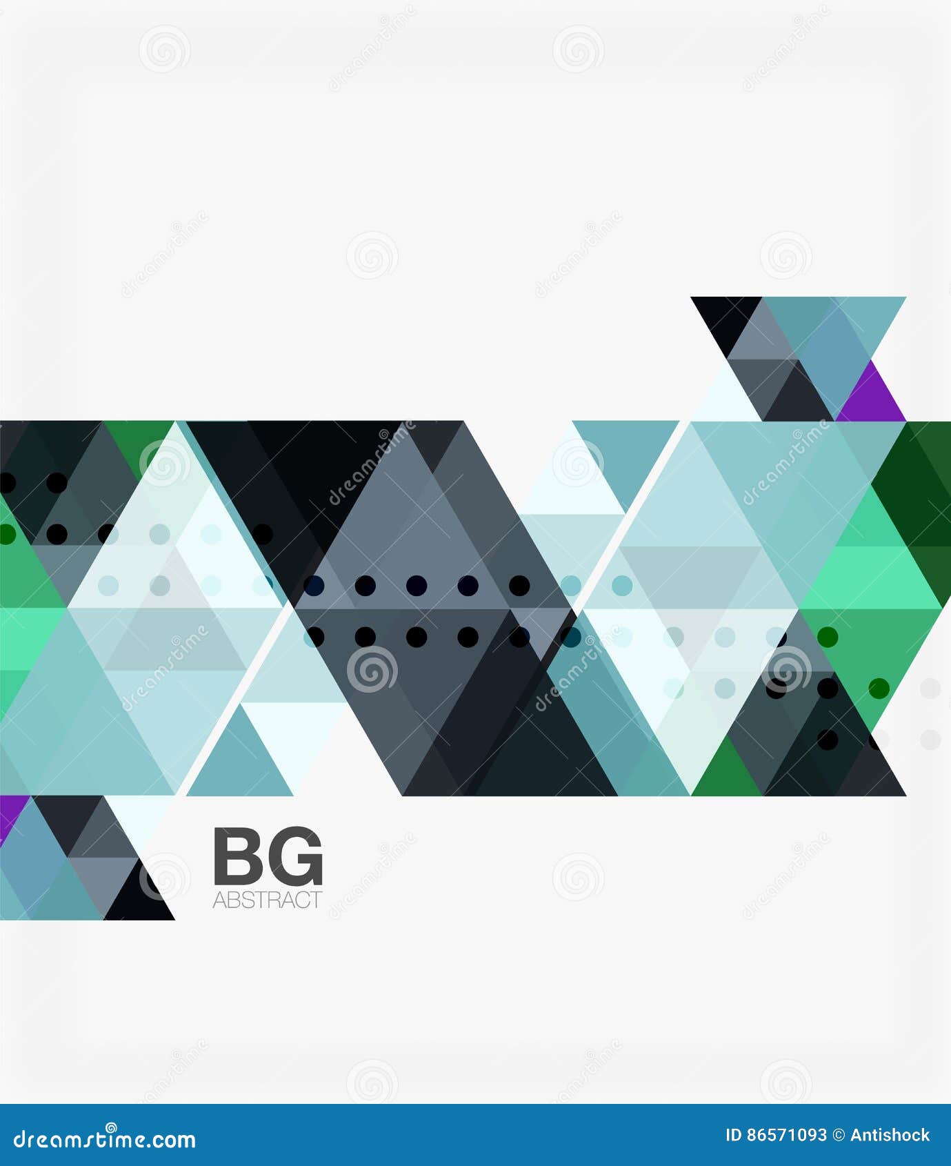 Vector Abstract Colorful Triangle Repetition Stock Illustration ...