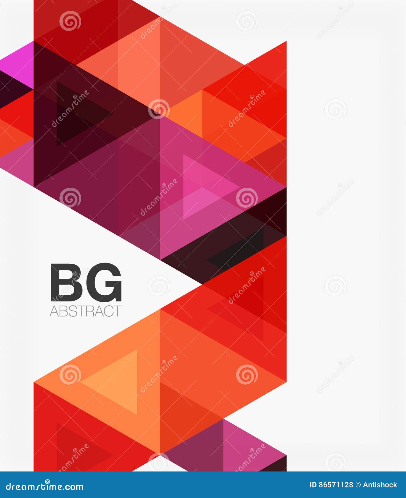 Vector Abstract Colorful Triangle Repetition Stock Illustration ...