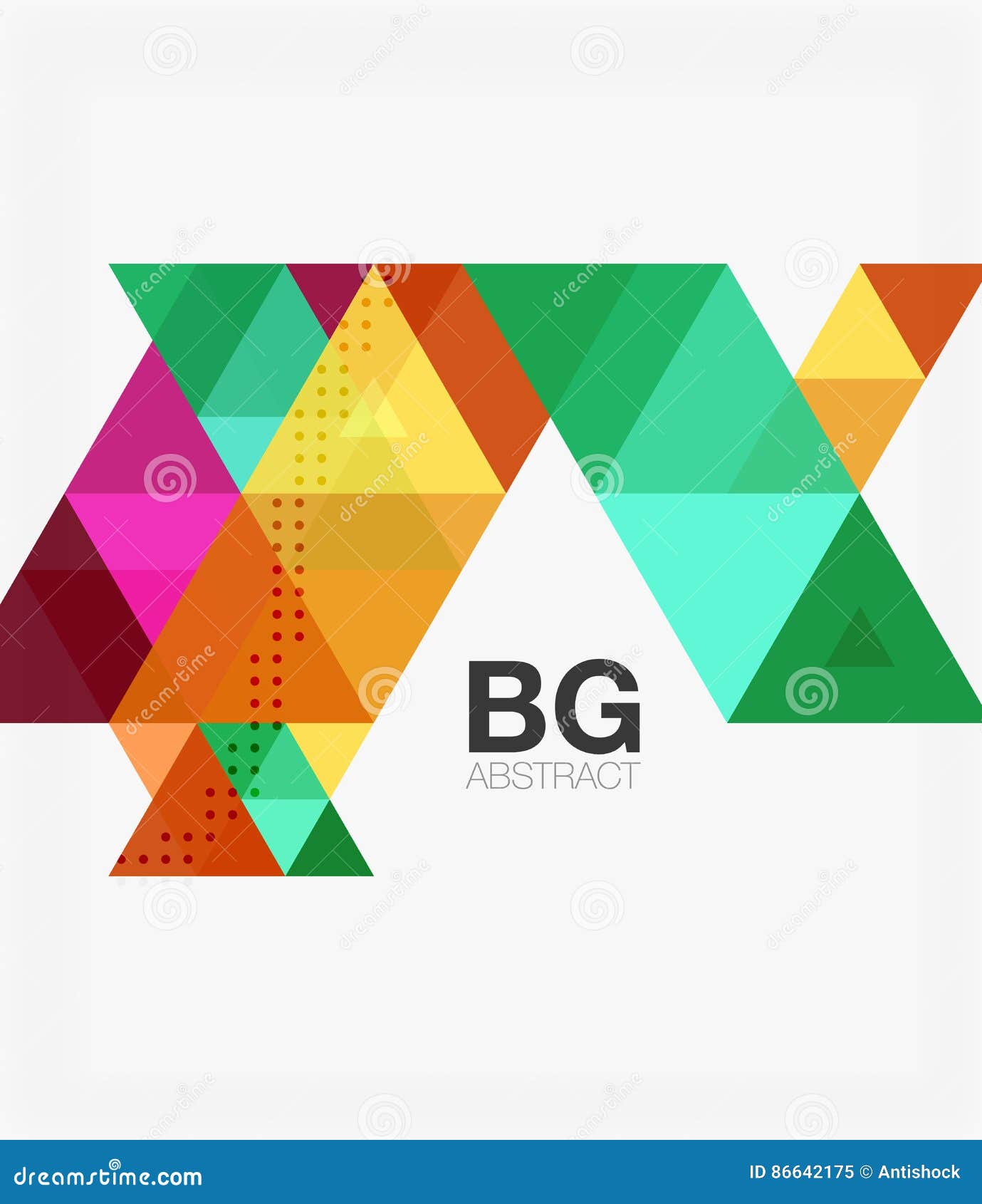 Vector Abstract Colorful Triangle Repetition Stock Illustration ...