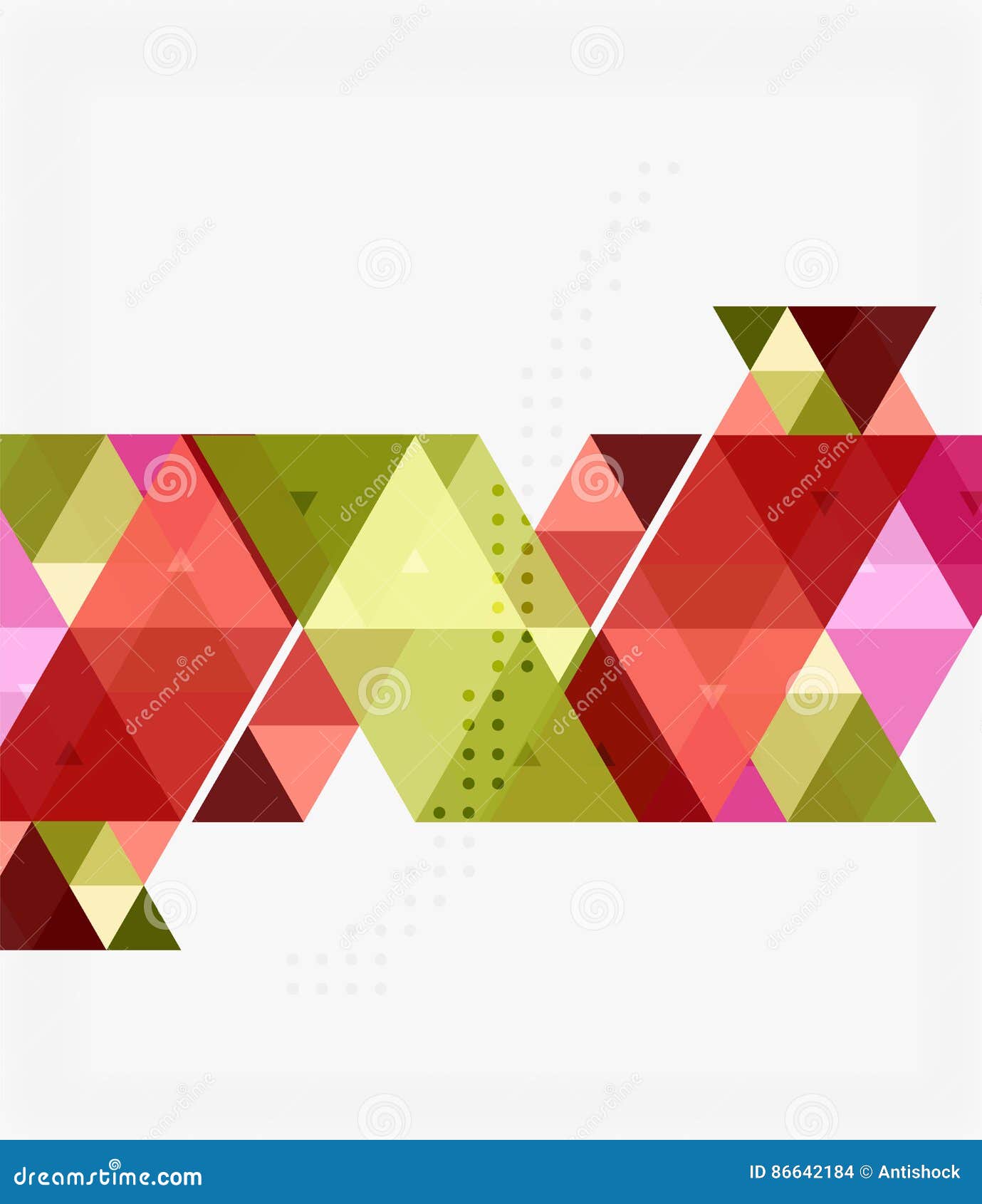 Vector Abstract Colorful Triangle Repetition Stock Illustration ...