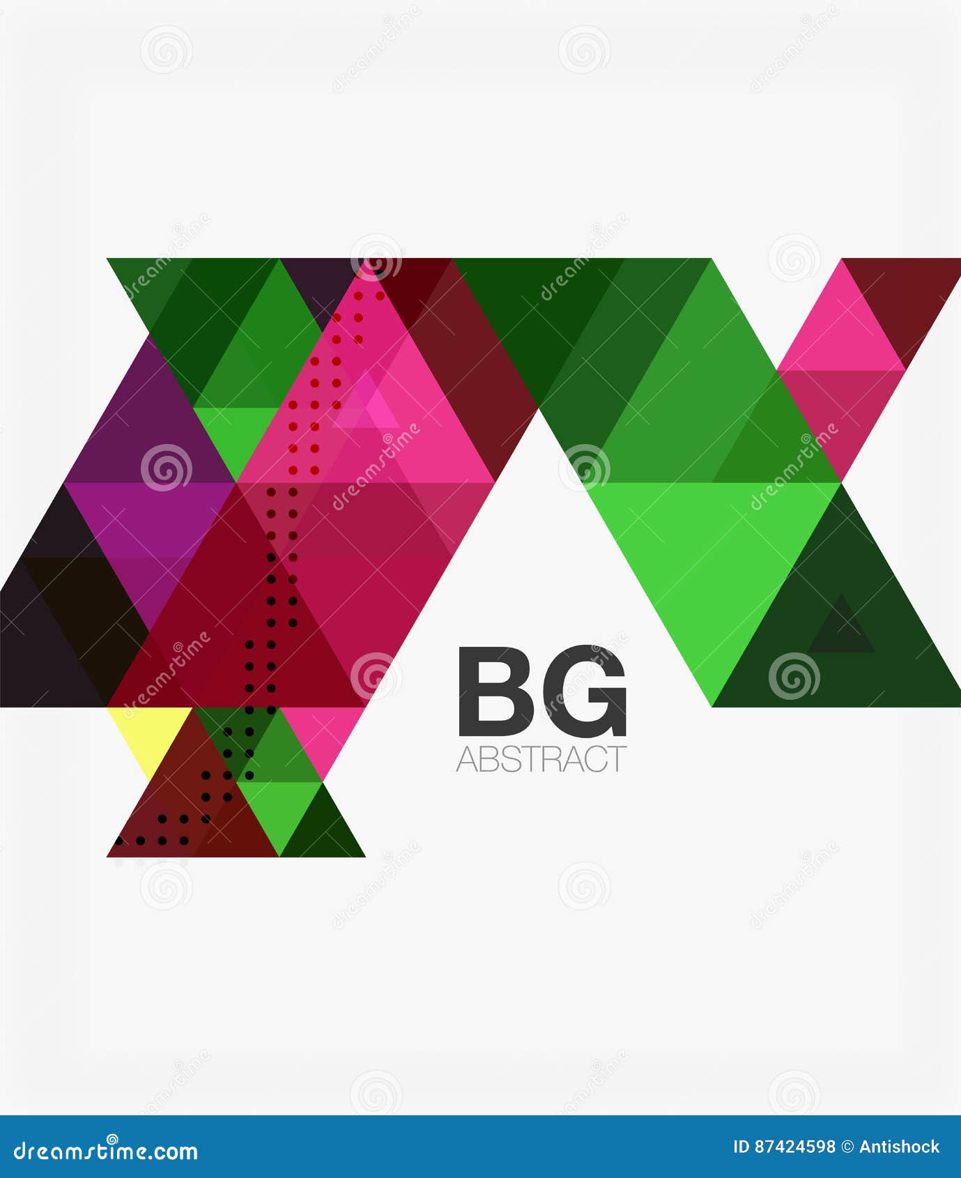 Vector Abstract Colorful Triangle Repetition Stock Illustration ...