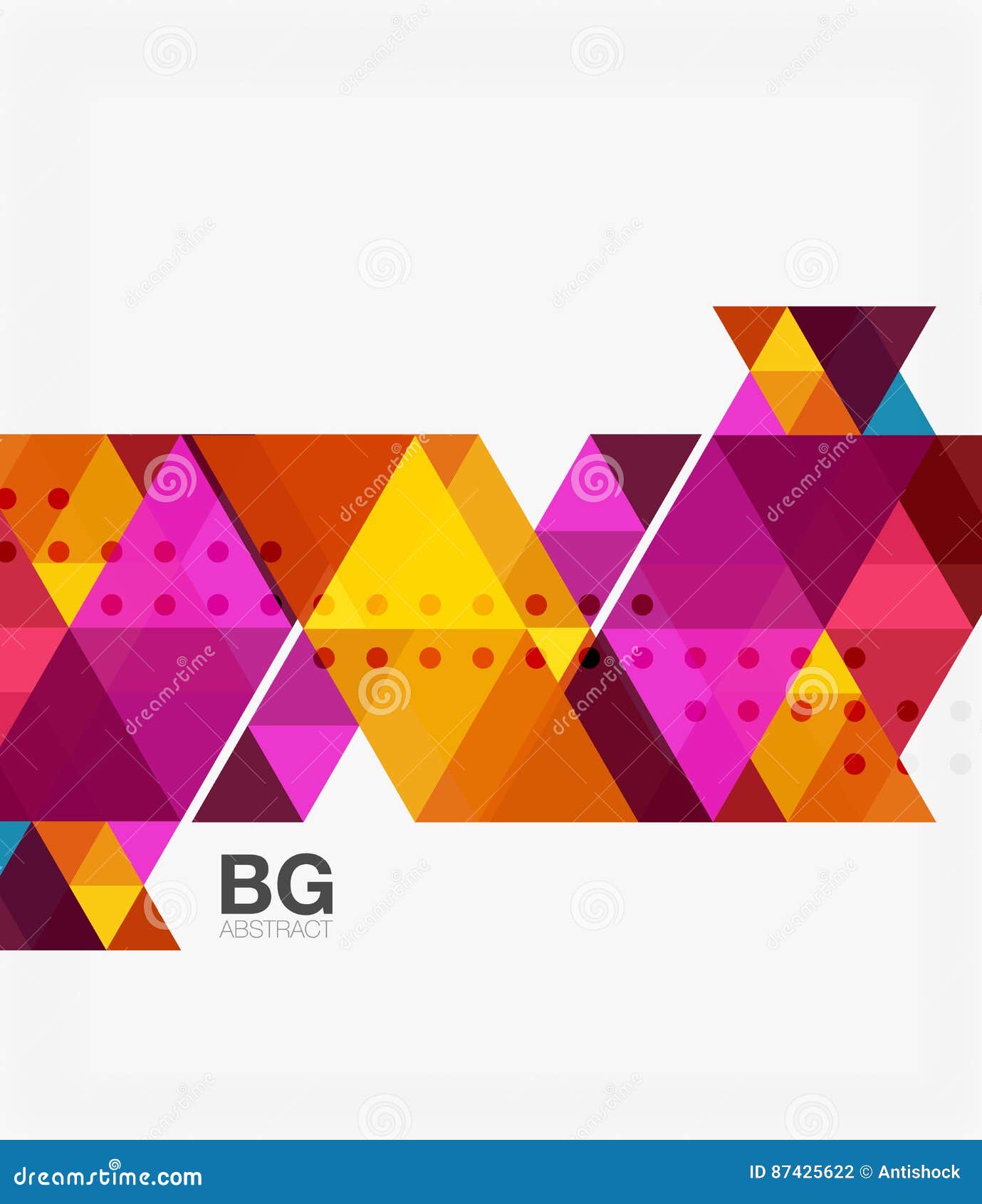 Vector Abstract Colorful Triangle Repetition Stock Illustration ...