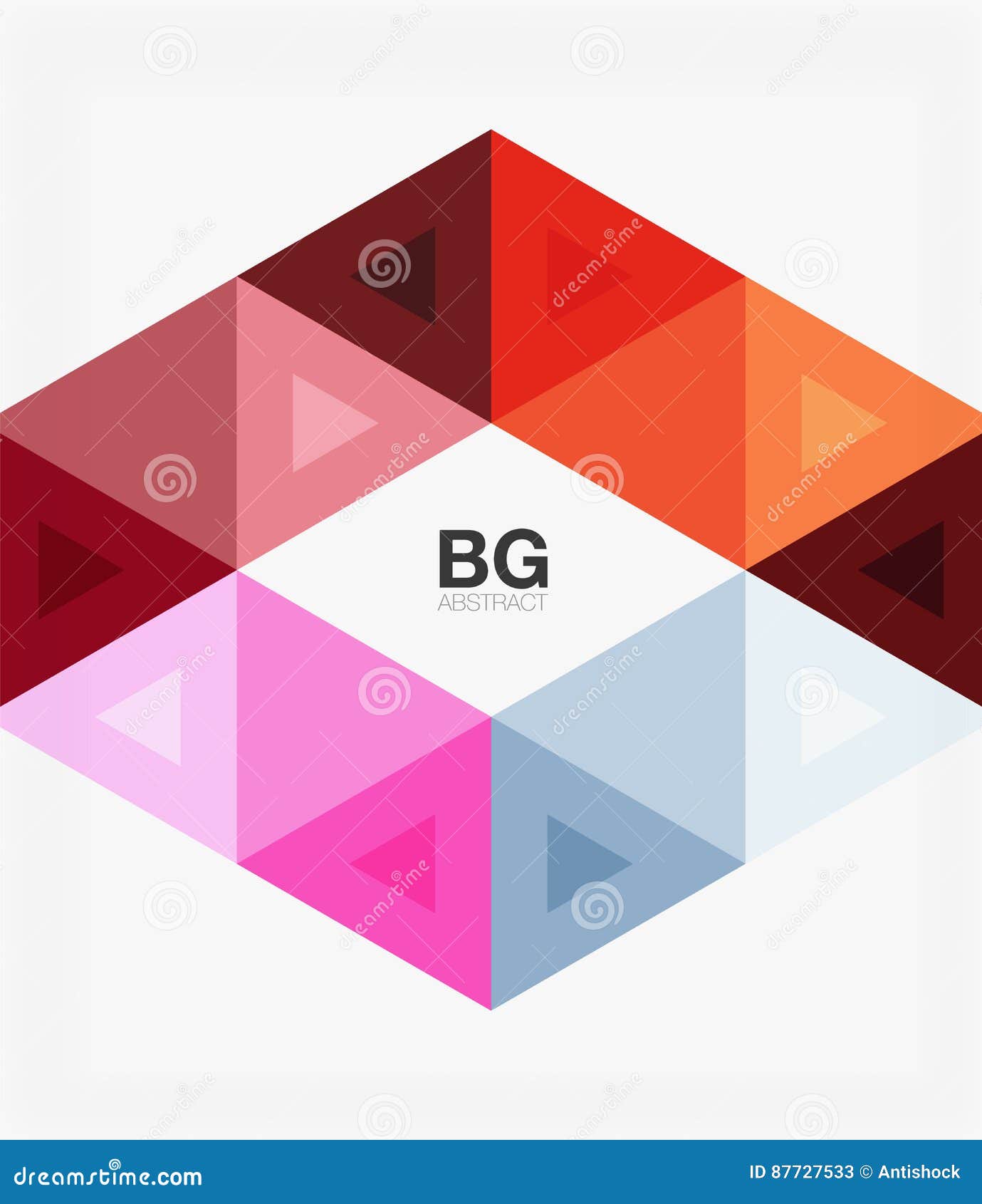 Vector Abstract Colorful Triangle Repetition Stock Illustration ...