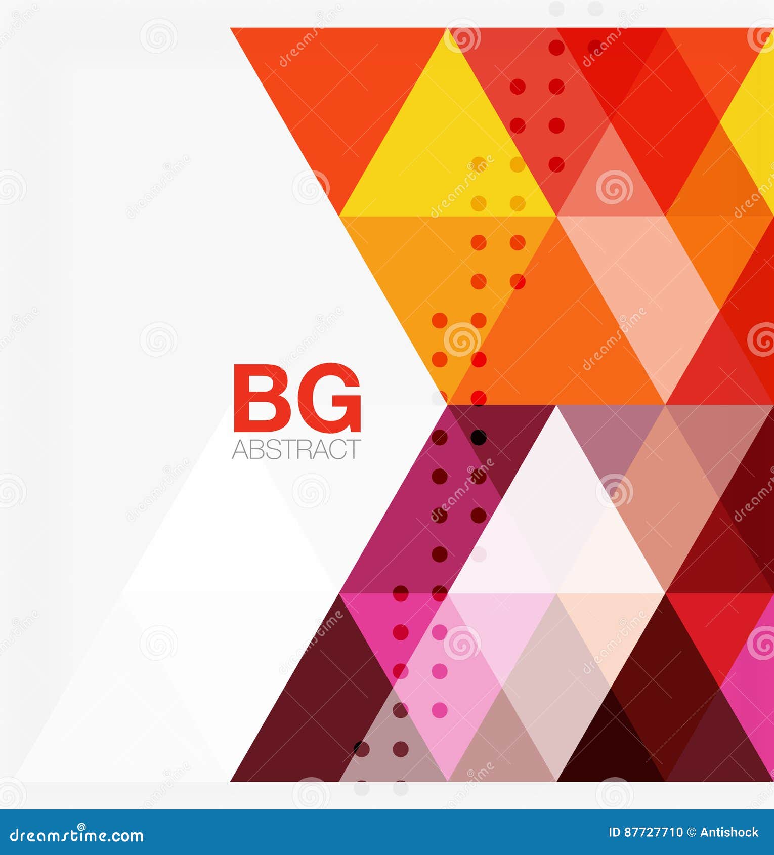 Vector Abstract Colorful Triangle Repetition Stock Illustration ...
