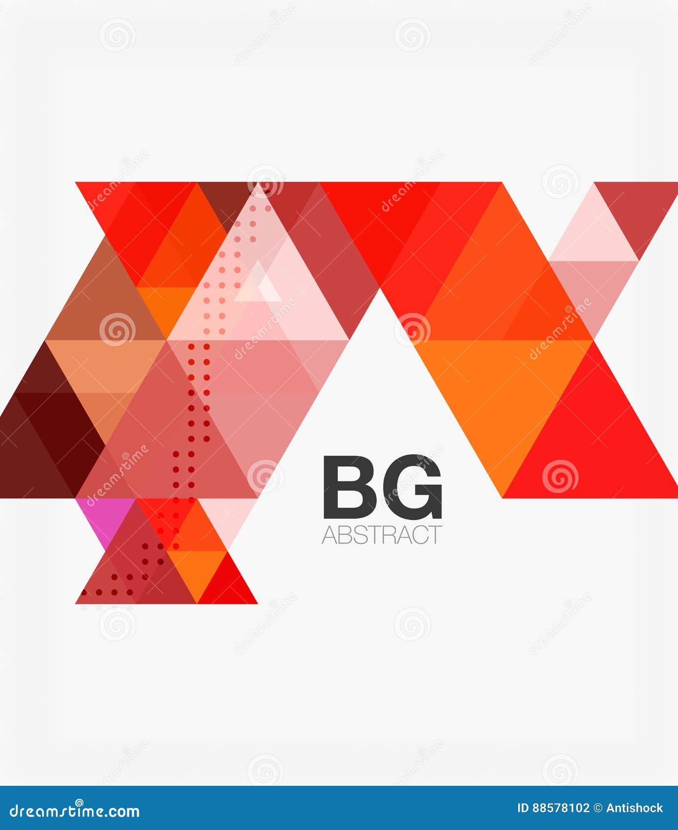 Vector Abstract Colorful Triangle Repetition Stock Illustration ...