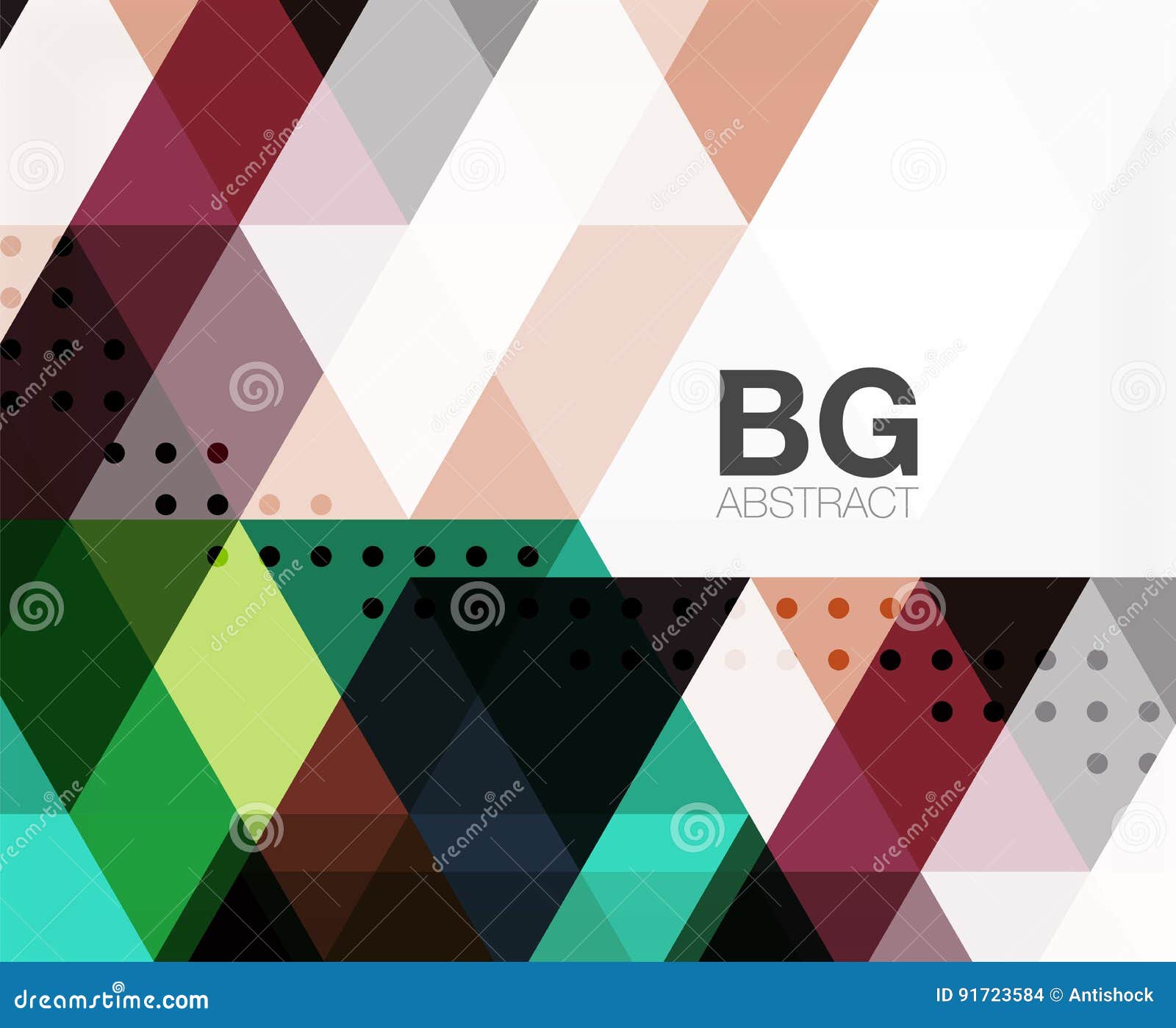 Vector Abstract Colorful Triangle Repetition Stock Vector ...