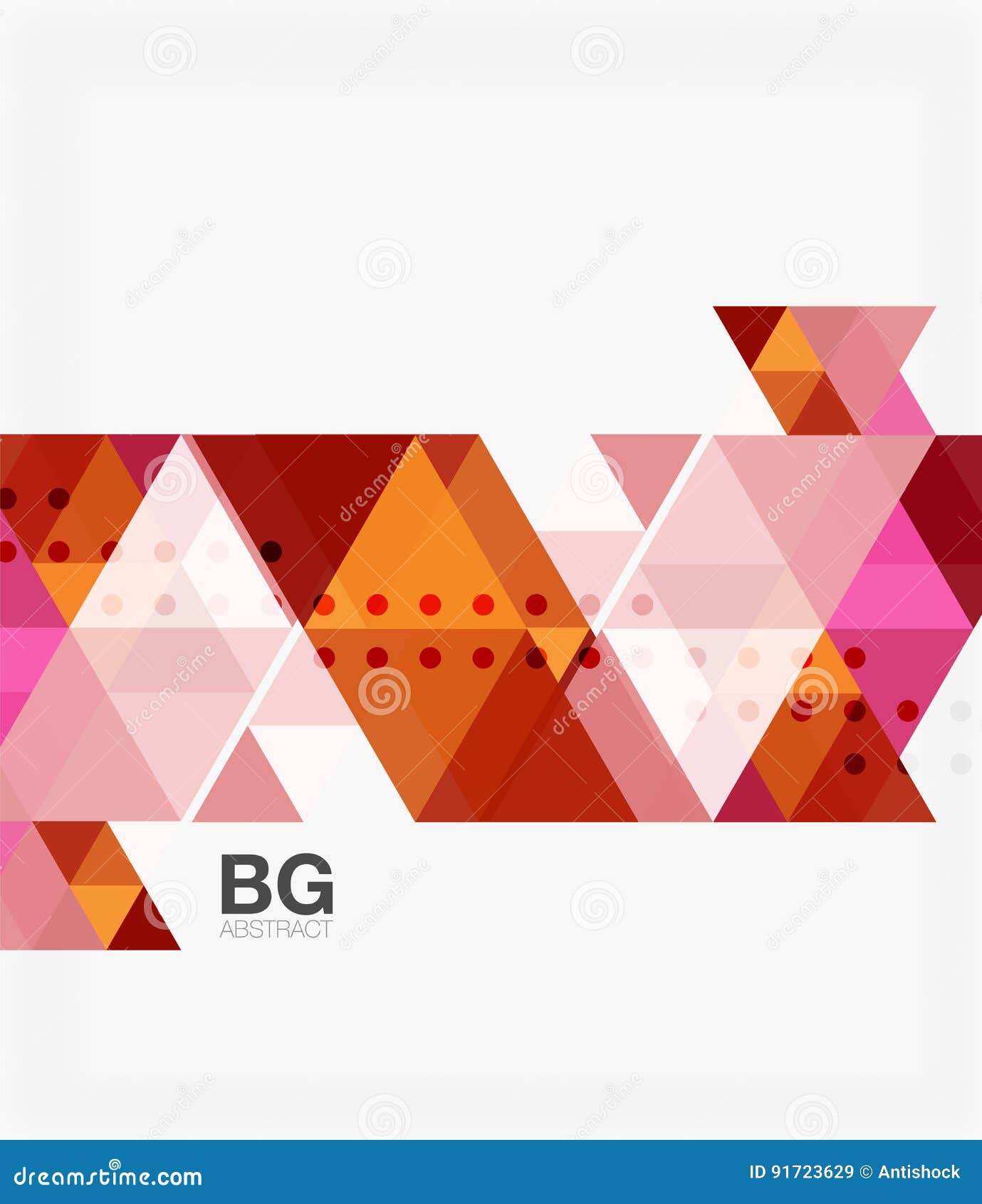Vector Abstract Colorful Triangle Repetition Stock Vector ...